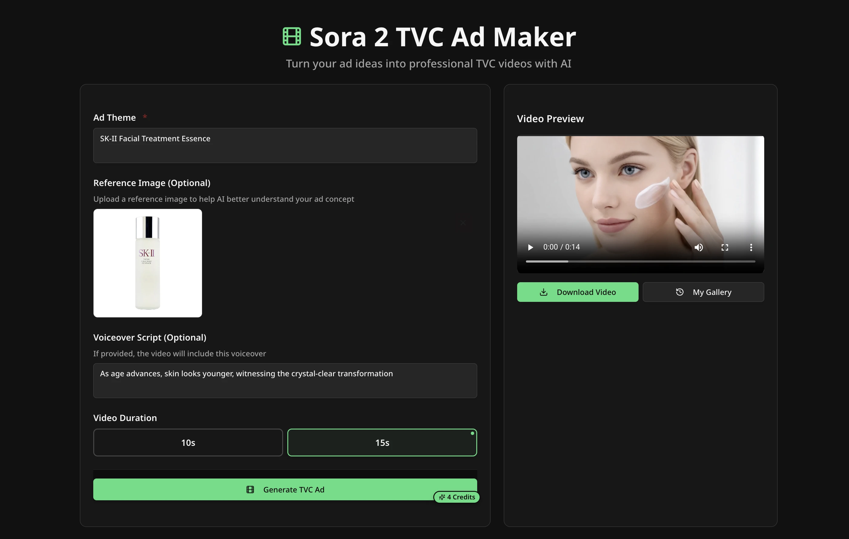 Sora 2 TVC Ad Maker - AI Commercial Video Generator