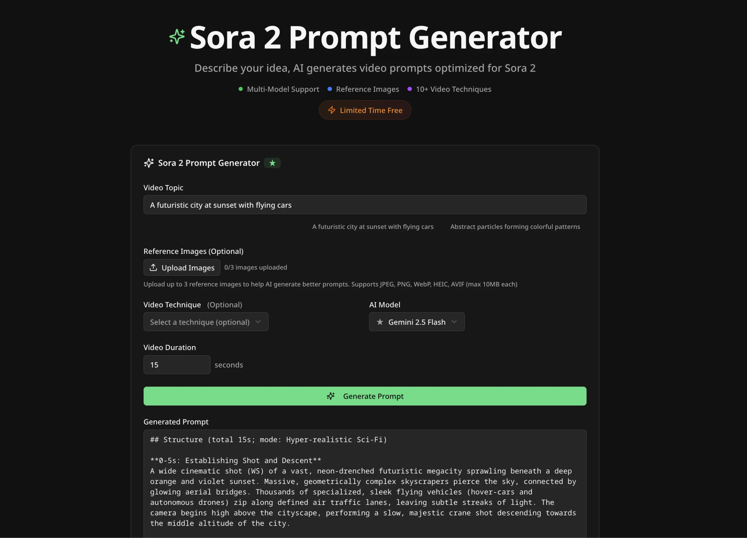 Sora 2 Prompt Generator - AI Video Prompt Creator